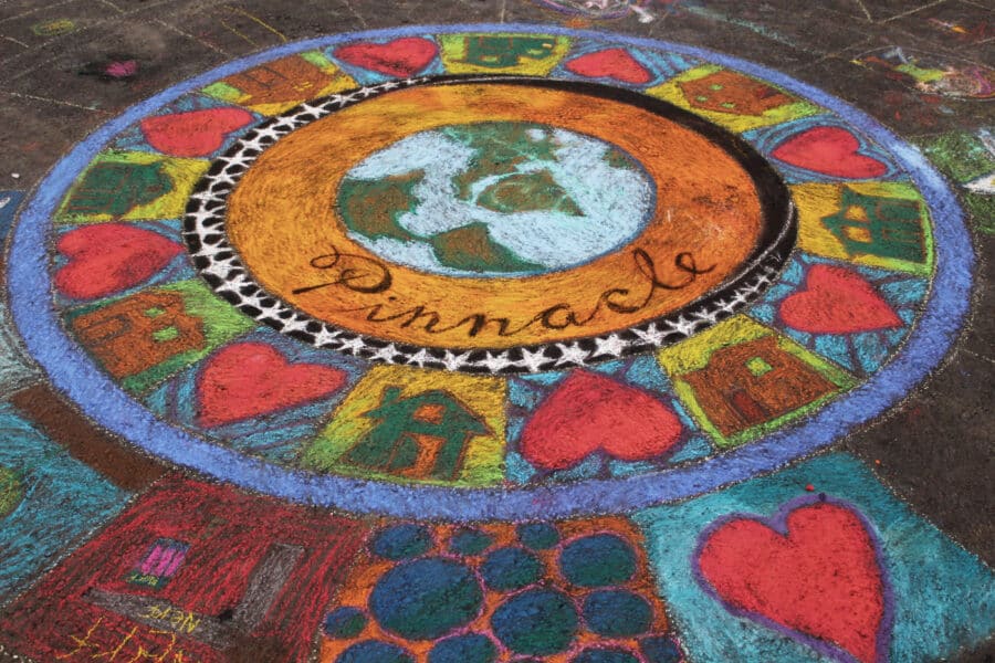 Working with the Community – Drawing on Earth: Chalk Drawing, Street ...